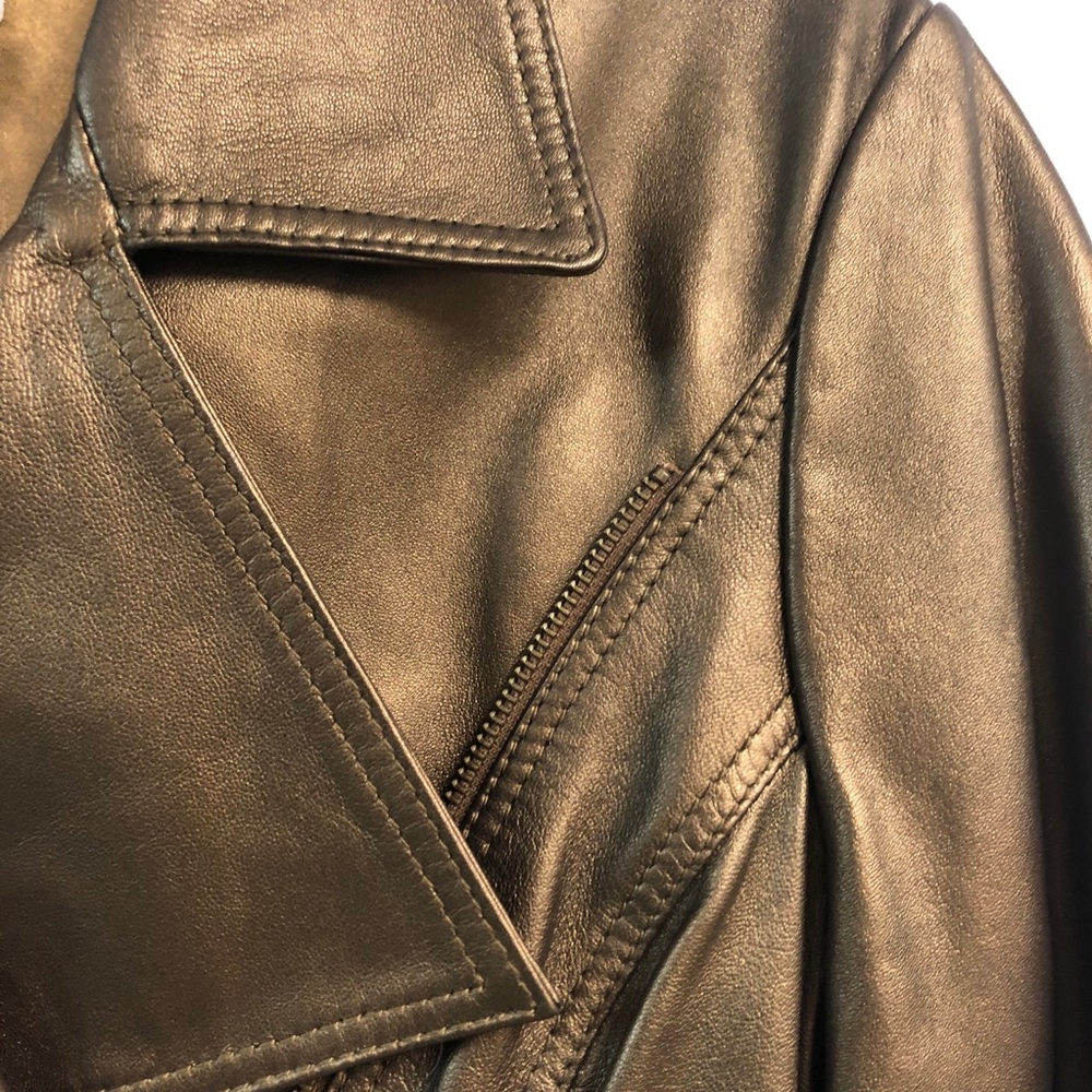 Cache Bronze Leather Jacket - Gem